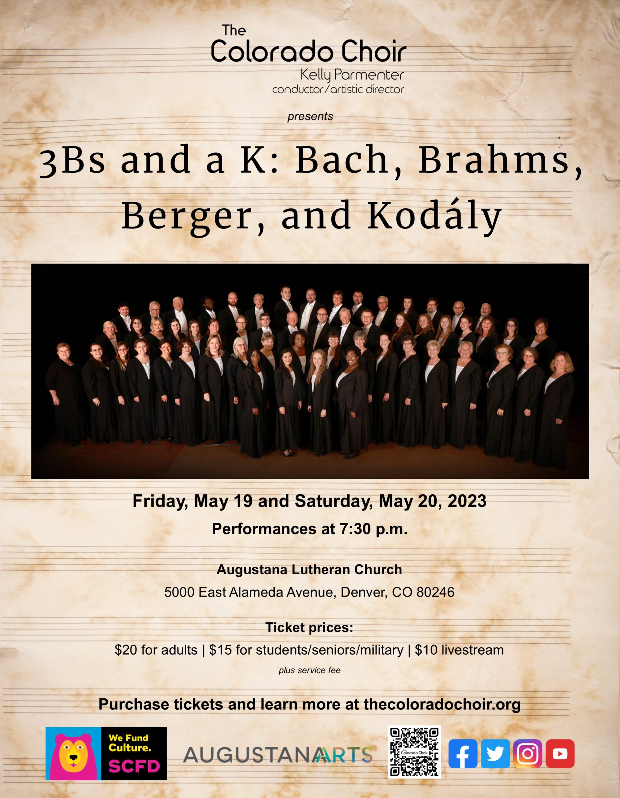 2023 May Concert Poster | The Colorado Choir